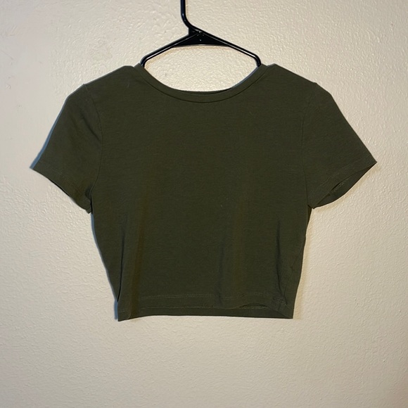 wild fable | Tops | Forest Green Crop Top Tee | Poshmark